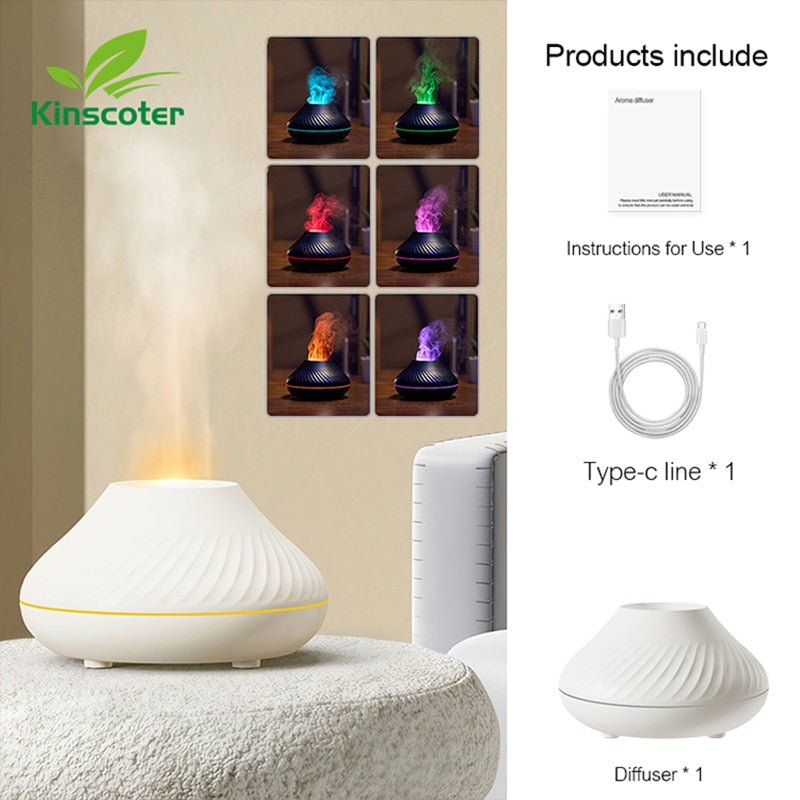 Volcanic Flame Aromatherapy Humidifier | StarkTrends