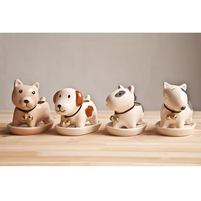 Miniatures Ceramic Dog Vase | StarkTrends