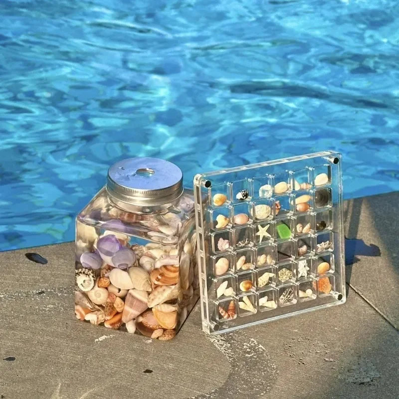 ORIGINAL DESIGN - Acrylic Magnetic Seashell Display Box | StarkTrends