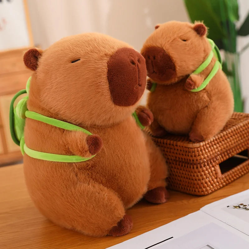 Capybara With Turtle Backpack Plush | StarkTrends