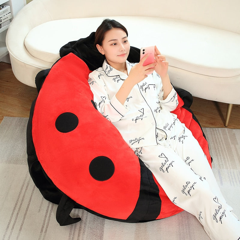 Wearable Stuffed Ladybug Shell | StarkTrends